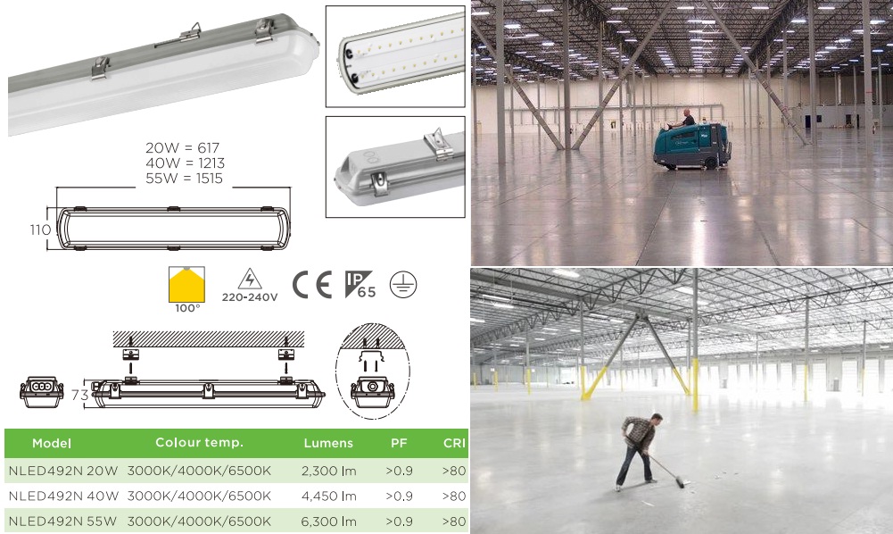 Đèn LED nhà xưởng NLED492N - NVC Lighting Vietnam